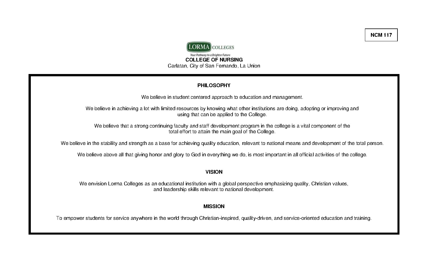 NCM 117 CARE OF CLIENTS WITH MALADAPTIVE PATTERNS OF BEHAVIOUR By